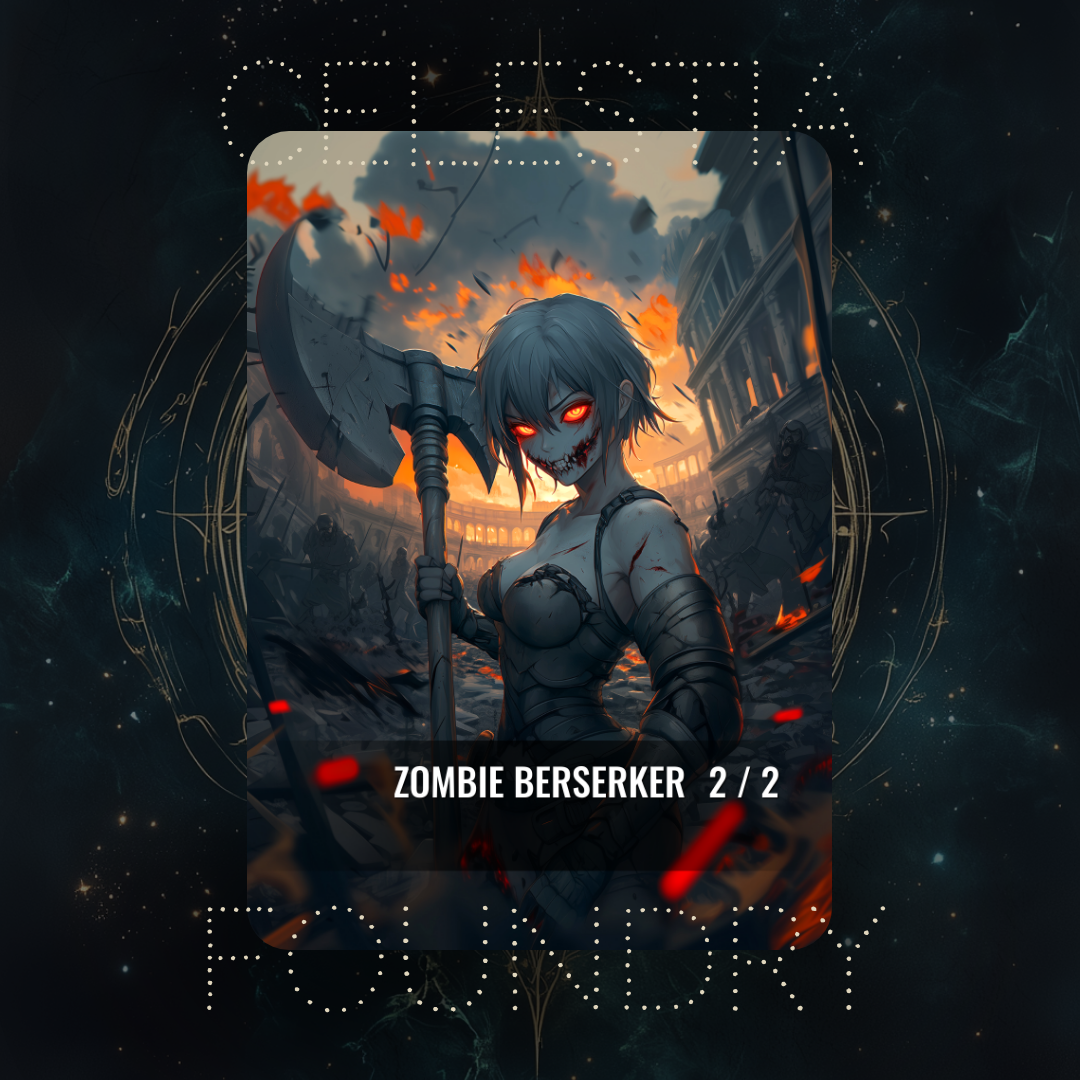 Zombie Berserker Token - [Black] [2/2] Ver 01