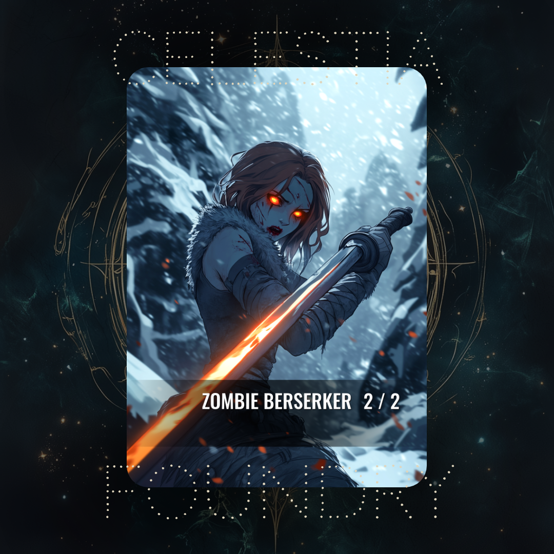 Zombie Berserker Token - [Black] [2/2] Ver 02
