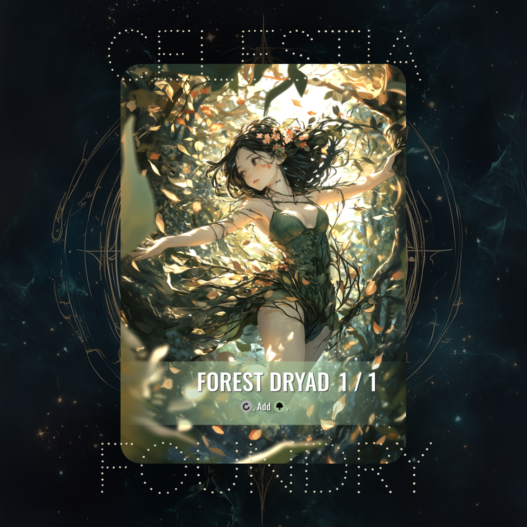 Forest Dryad Token - [Green] [1/1] Ver 03