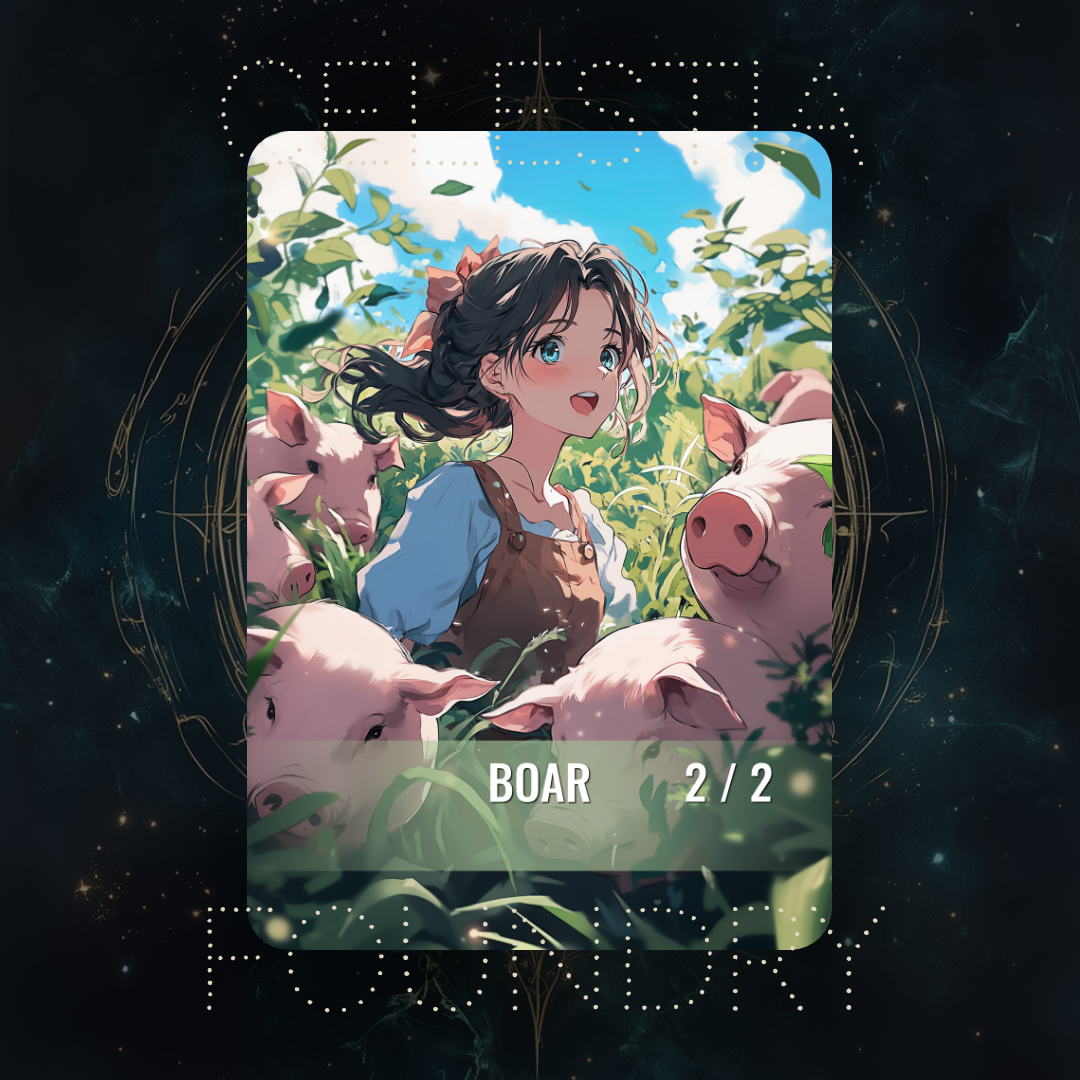 Boar Token - [Green] [2/2] Ver 03