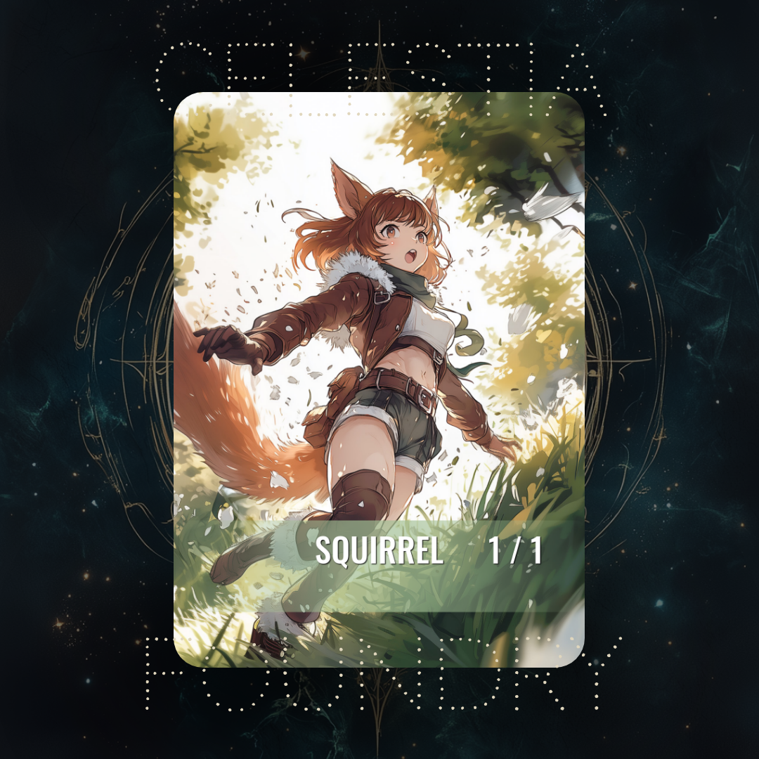Squirrel Token - [Green] [1/1] Ver 01