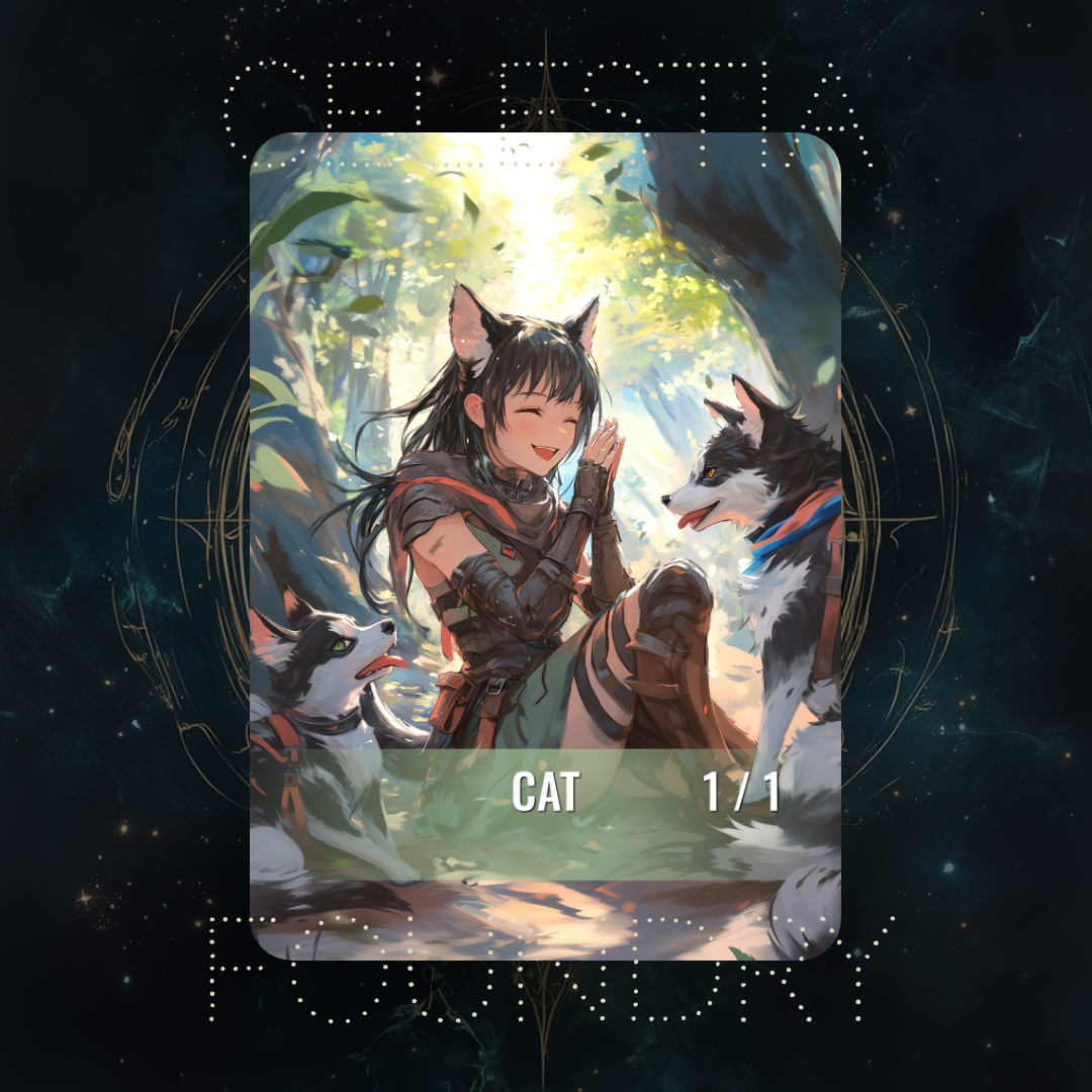 Cat Token - [Green] [1/1] Ver 01