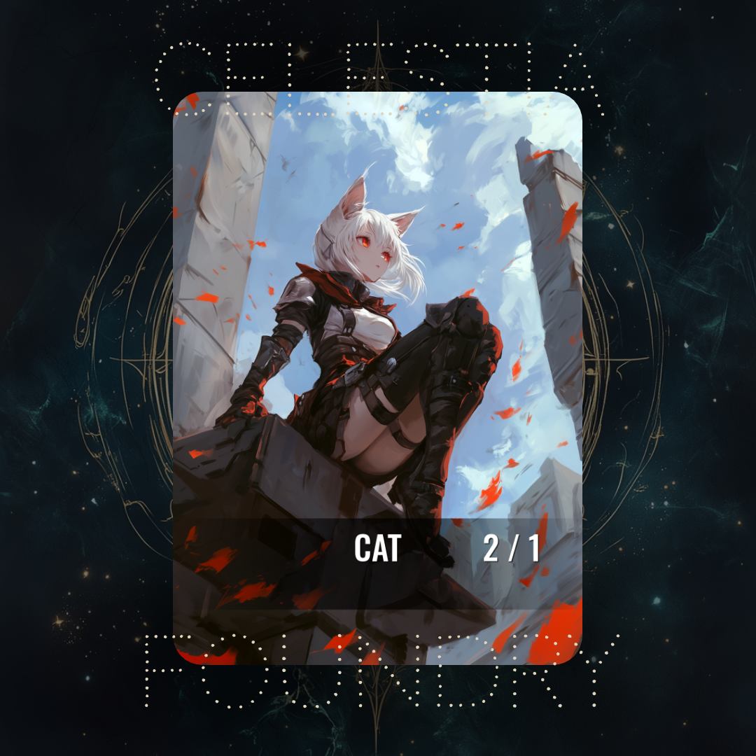 Cat Token - [Black] [2/1] Ver 01