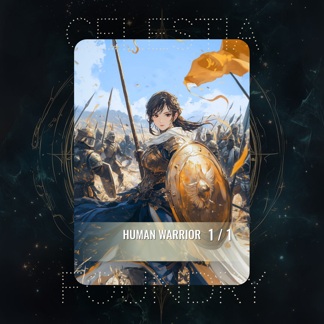 Human Warrior Token - [White] [1/1] Ver 02