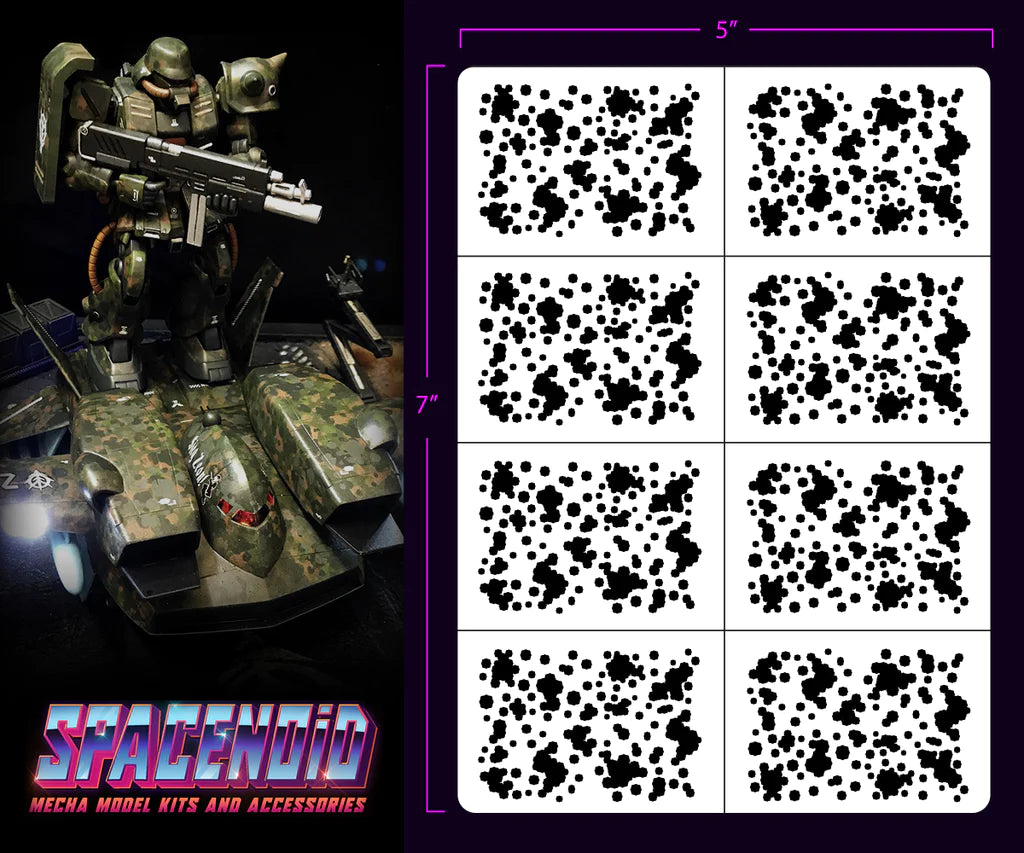 Fallout Hobbies: 1/144 Flecktarn Camo Vinyl Stencil