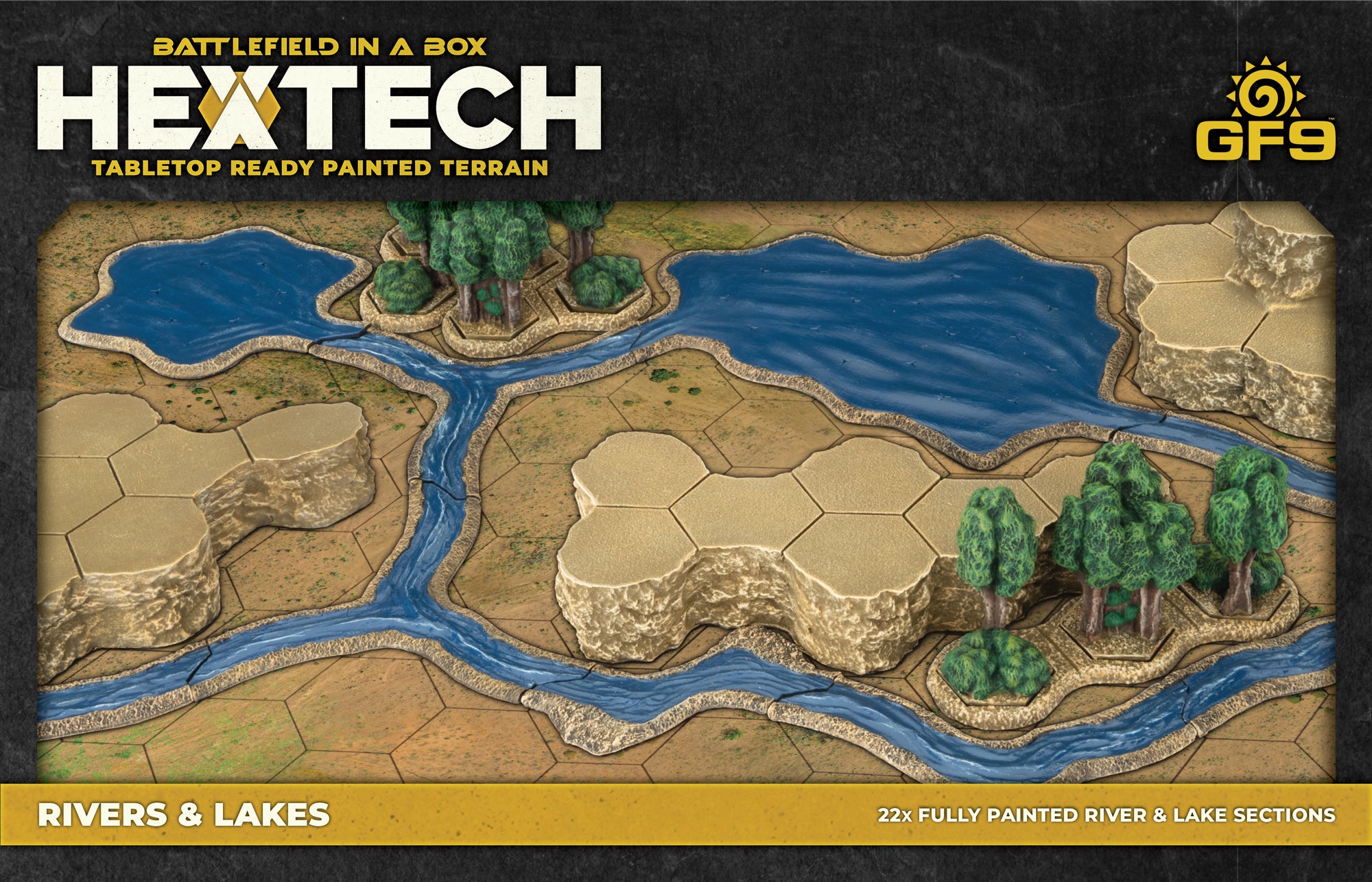Battletech Terrain: Hextech Rivers & Lakes