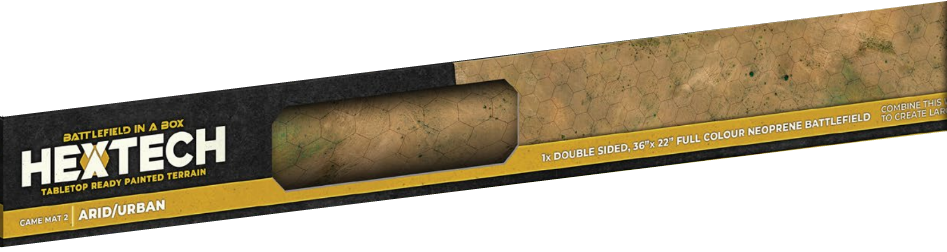 Battletech: Hextech Neoprene Battle Mat - Hextech Mat 2: Arid / Urban