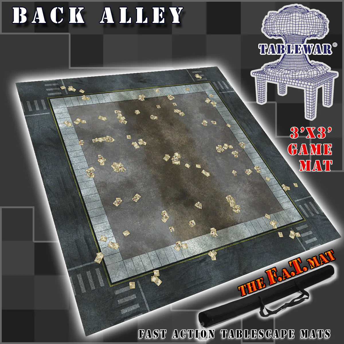 F.A.T. Mats: 'Back Alley' 3x3 Gaming Mat
